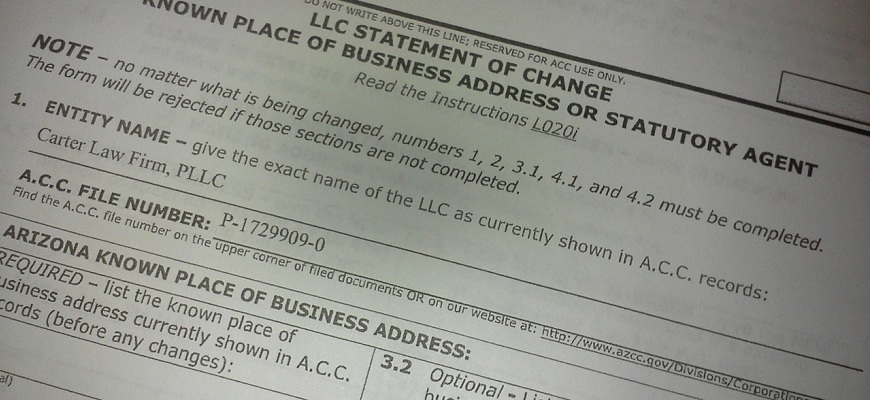 How To Change Your Business Address with the Arizona Corporation ...